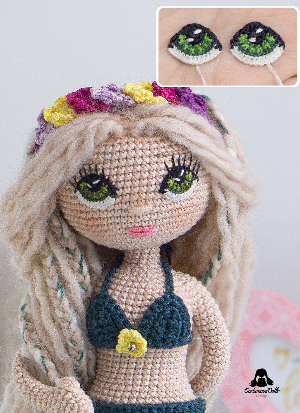 Realistic Crochet Doll Eyes – Easy 5-Page PDF Pattern